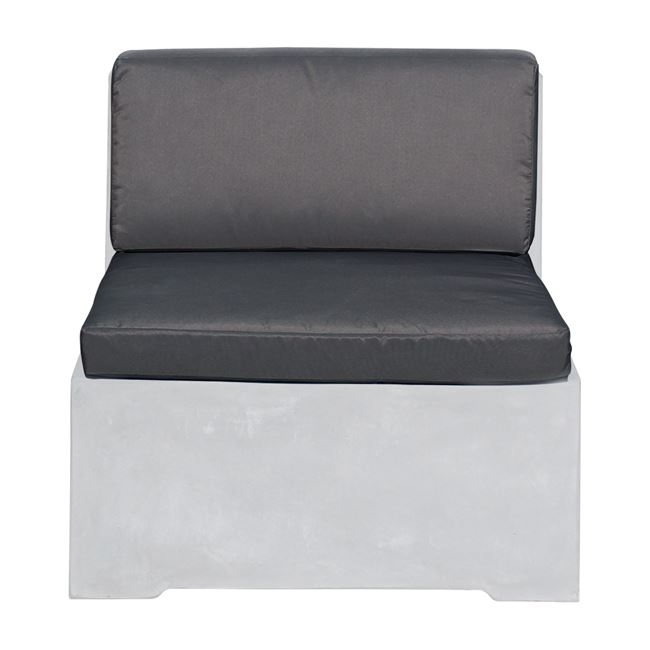 Ε6200,Μ1 - CONCRETE Set Μαξ.Καρέκλας (2τ) Ύφ.Water Repellent Γκρι